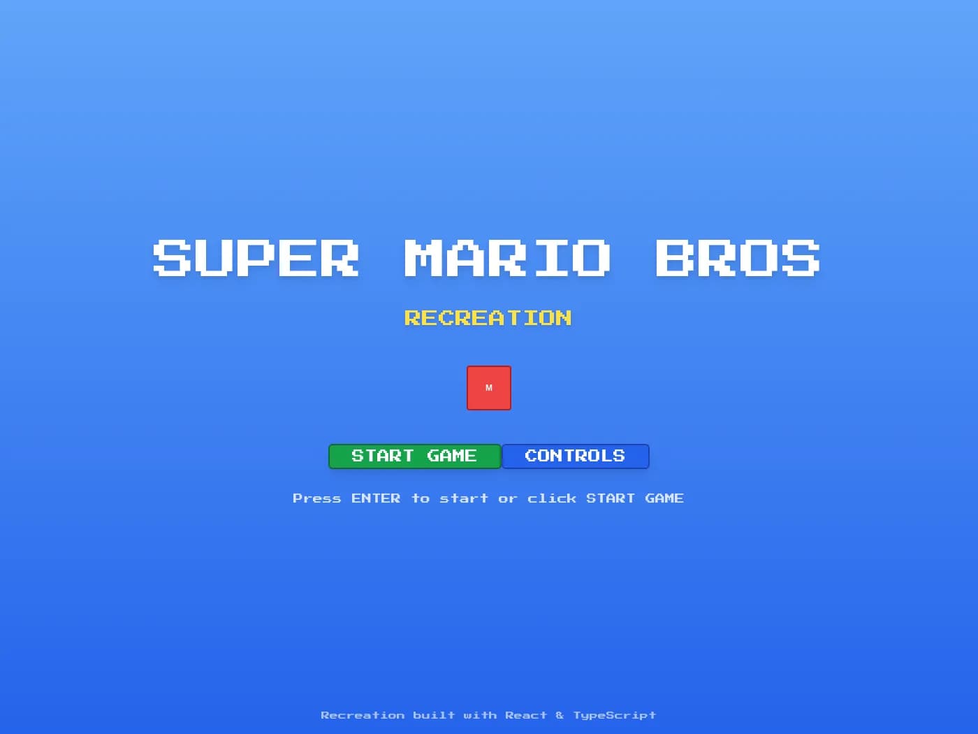 Super Mario Bros Recreation
