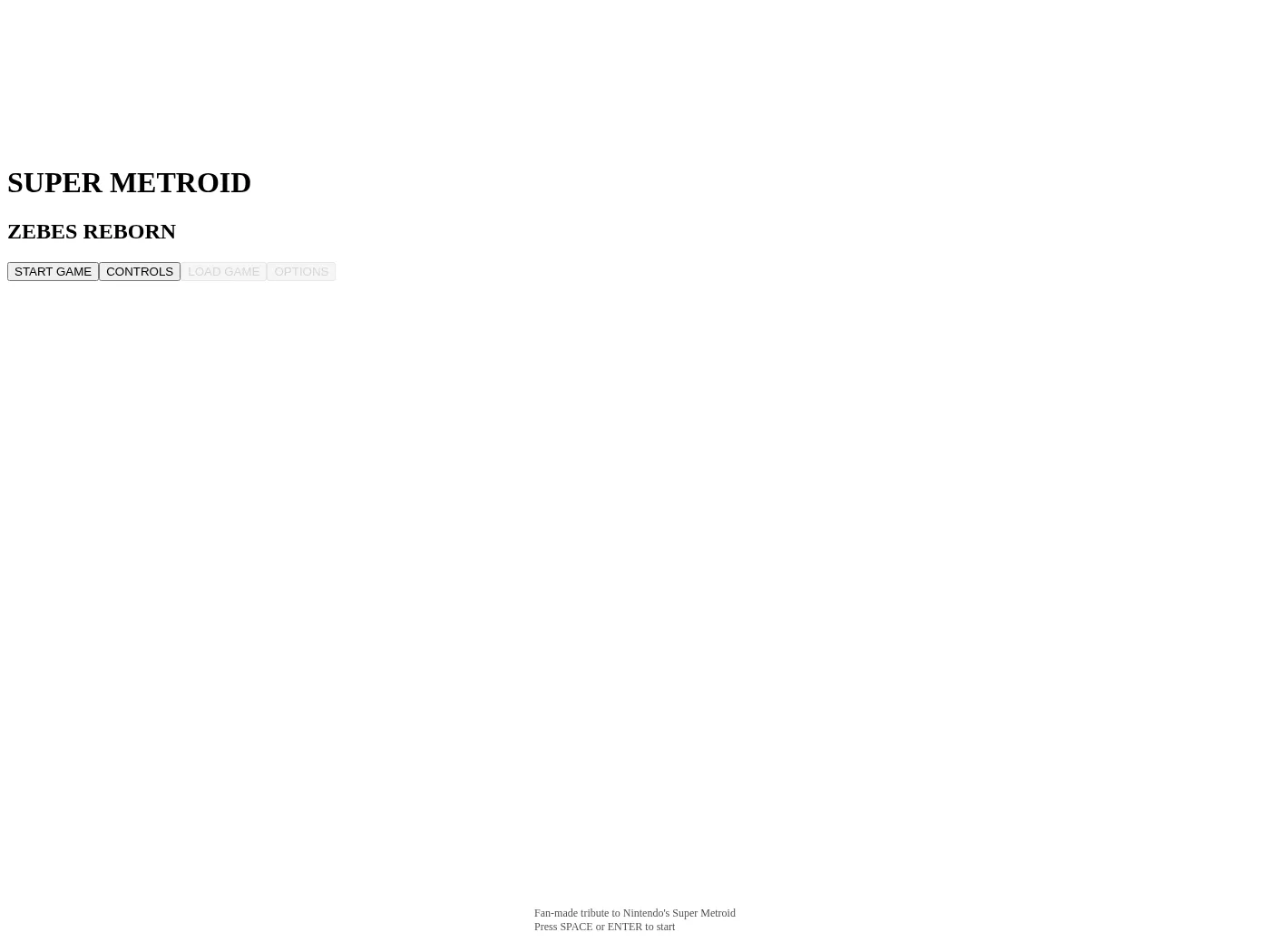 Super Metroid Sequel Fan Game