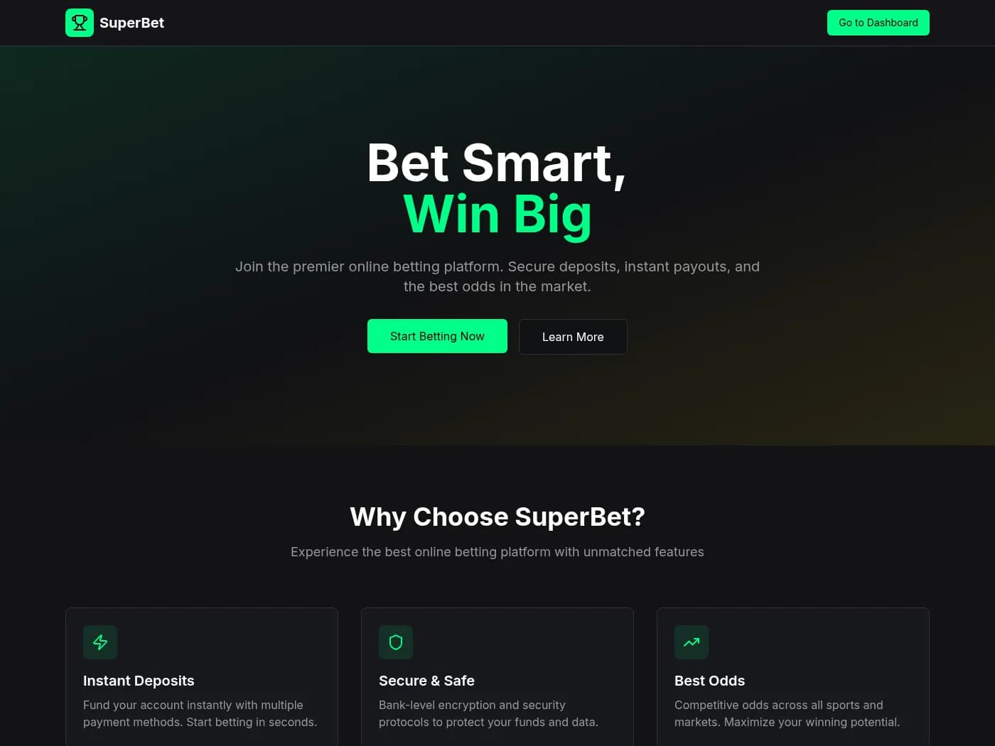 Superbet Clone: Online Betting Platform