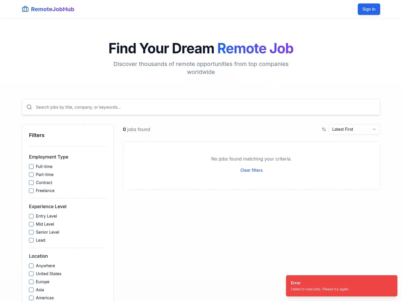 Supercharged Remote Job Search Engine