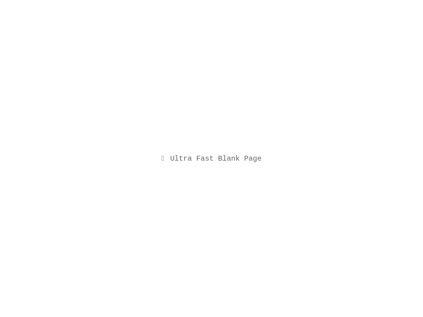 Superfast Blank Page Loader