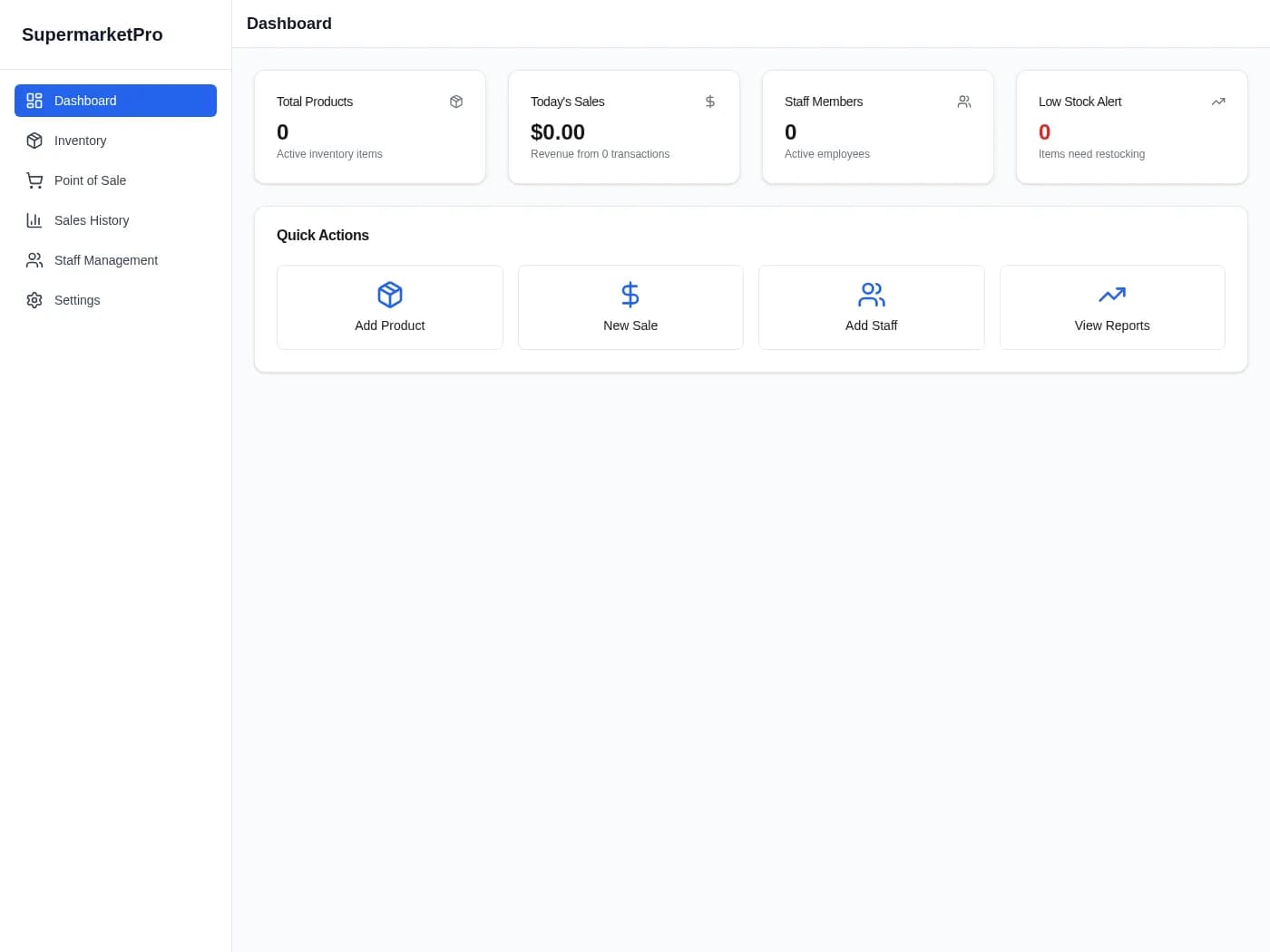 SupermarketPro: Comprehensive Supermarket Management Desktop App