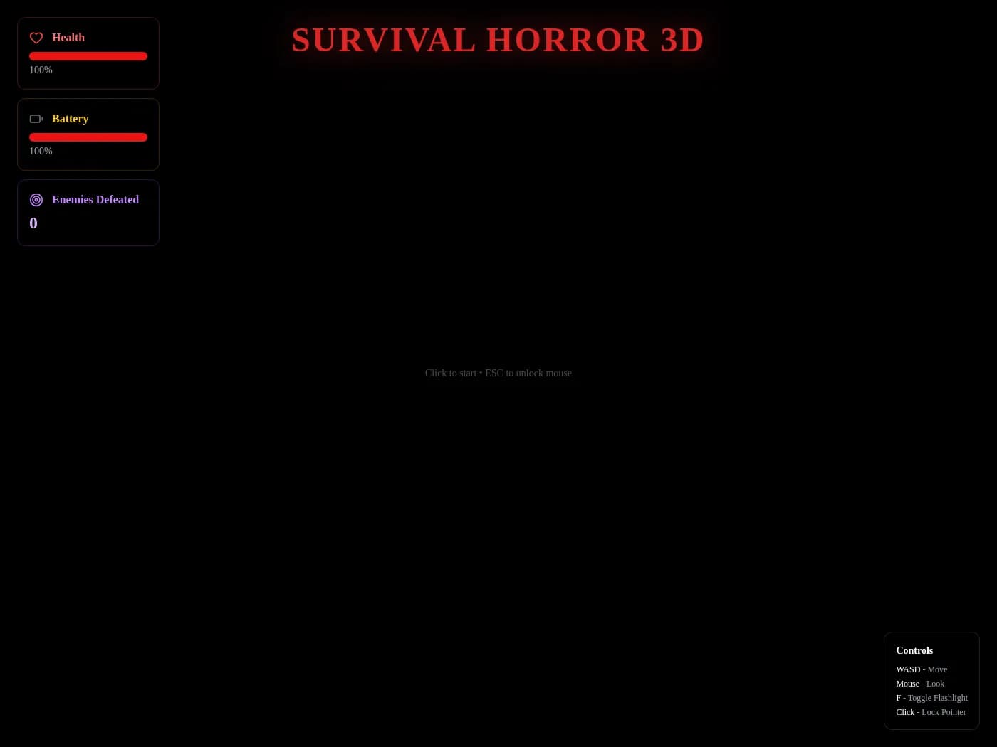 Survival Horror 3D Game for Android (Unity Project)