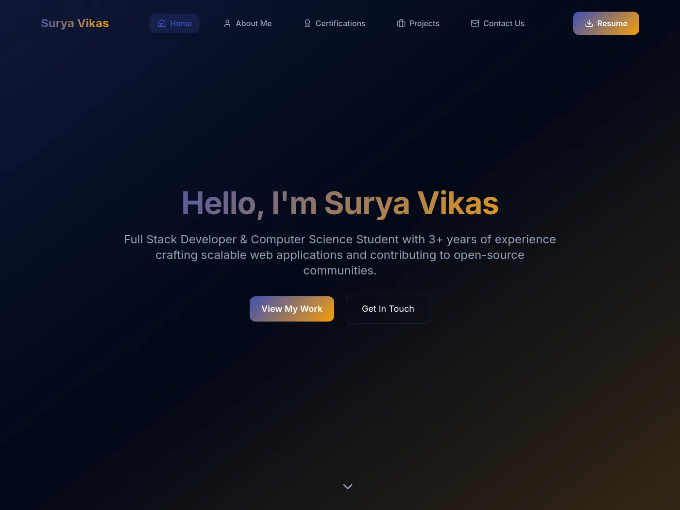 Surya Vikas Professional Portfolio