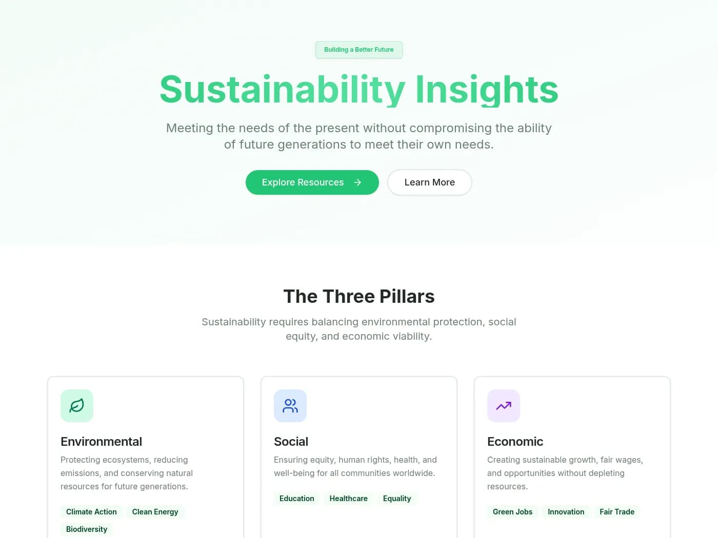 Sustainability Insights Platform