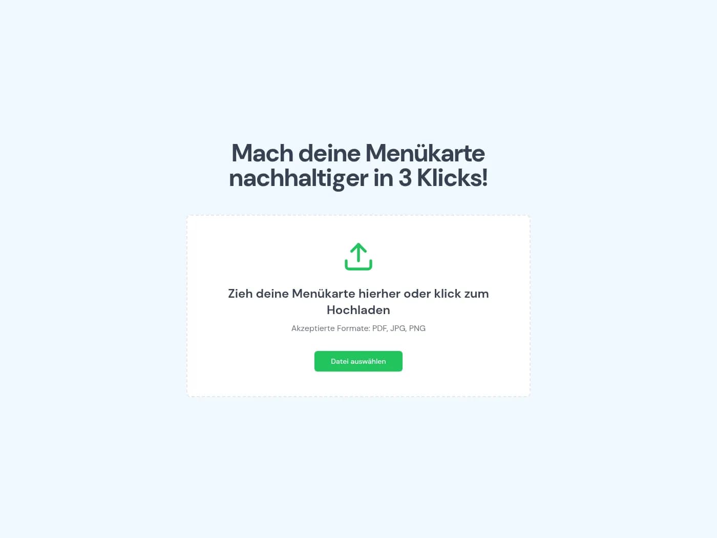 Sustainable Menu Nudging Tool for Restaurants in Bern