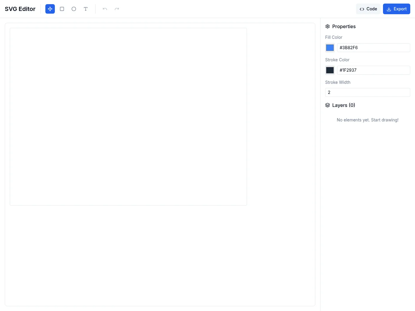 SVG Editor Web App
