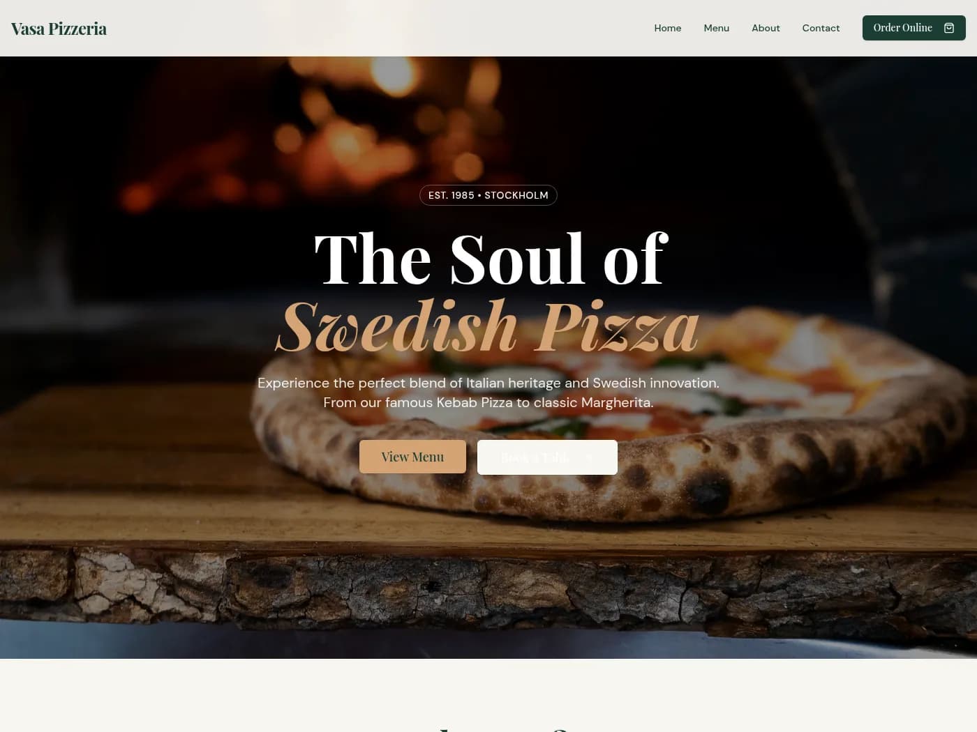 Swedish Pizzeria Design