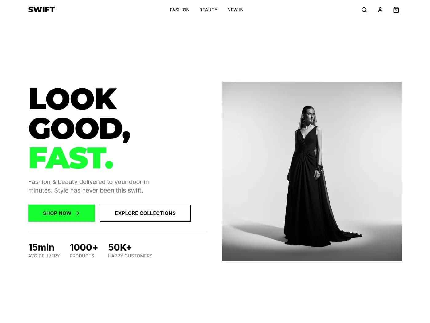Swift – Minimalist Fashion & Beauty Delivery App
