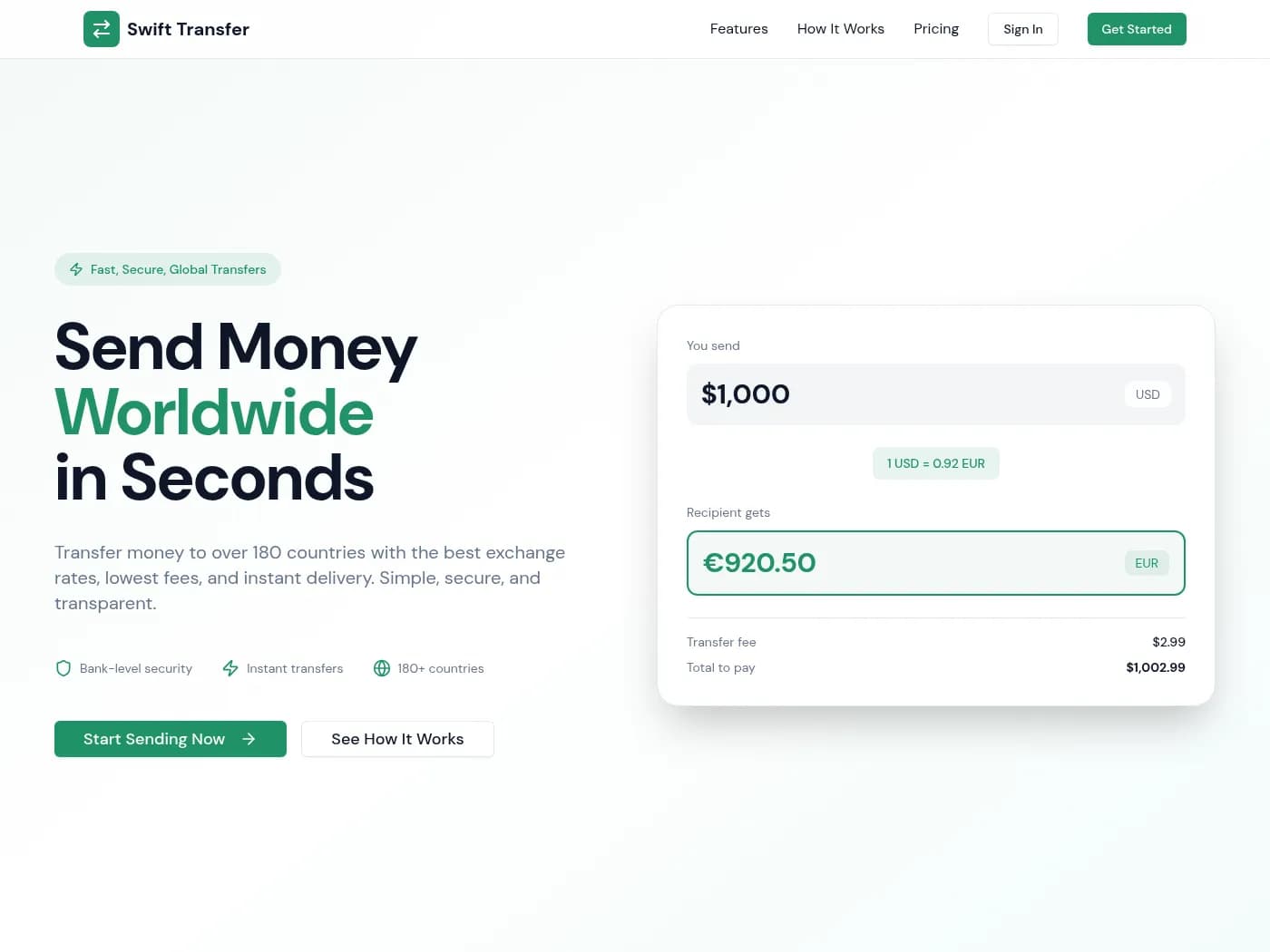 Swift Money Transfer