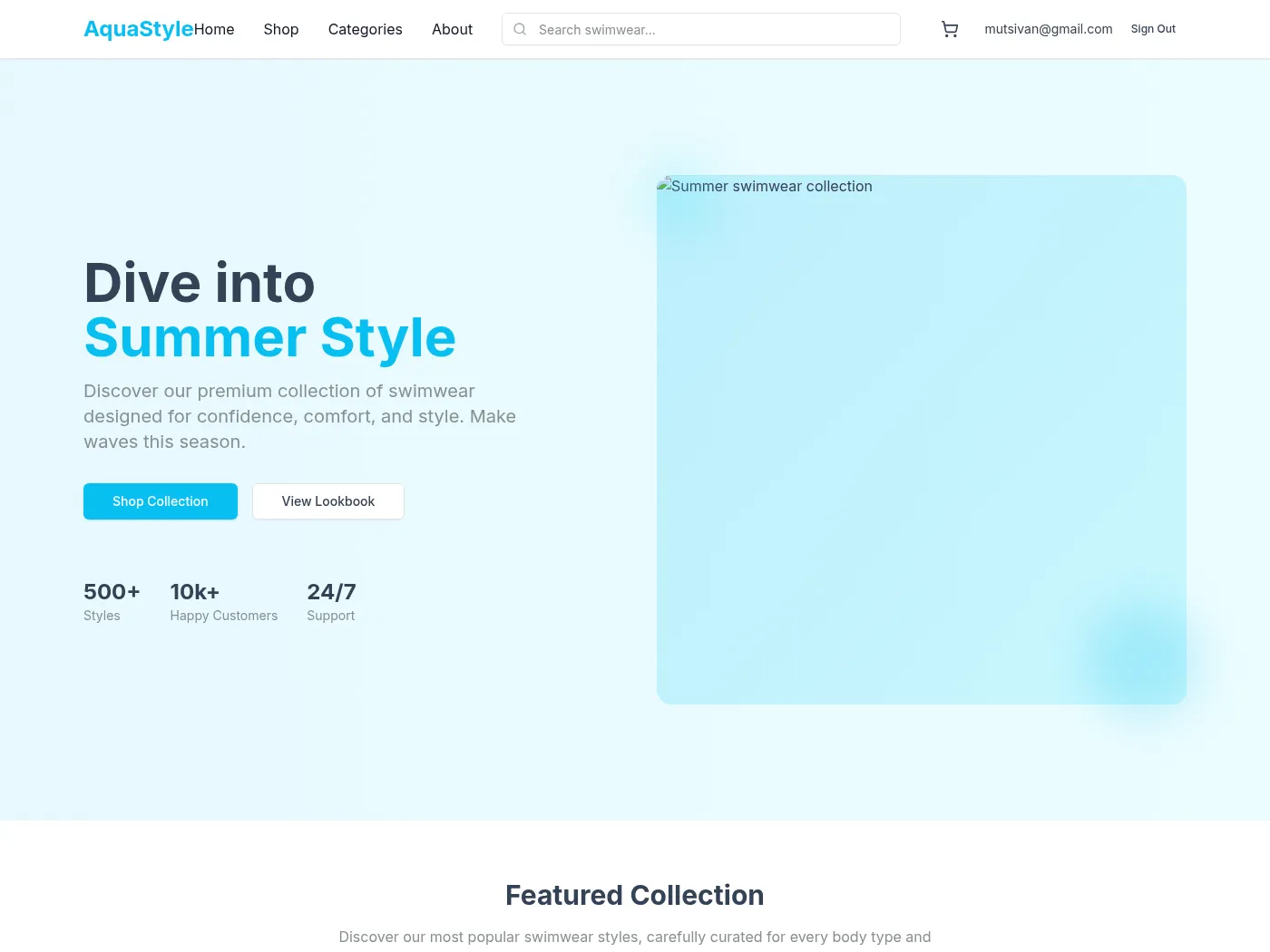 Swimwear E-commerce Platform