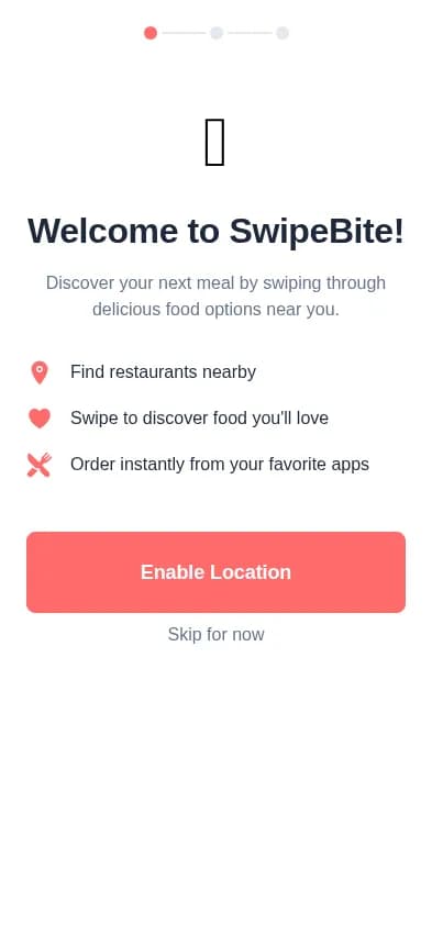 SwipeBite – AI-Powered Tinder-Style Food & Restaurant Discovery Mobile App