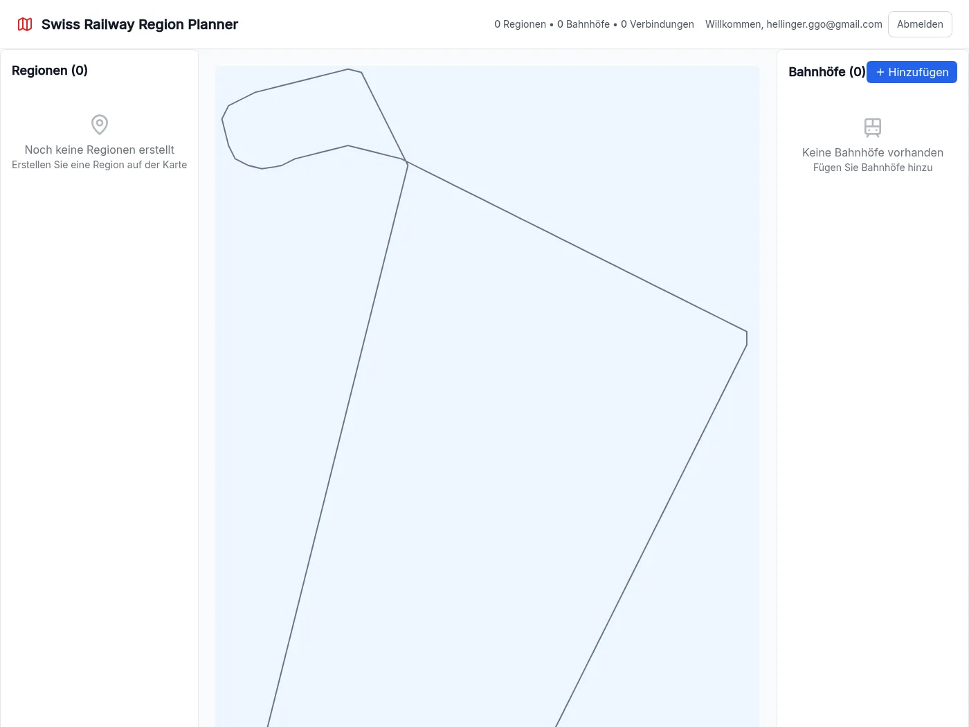 Swiss Railway Region Planner