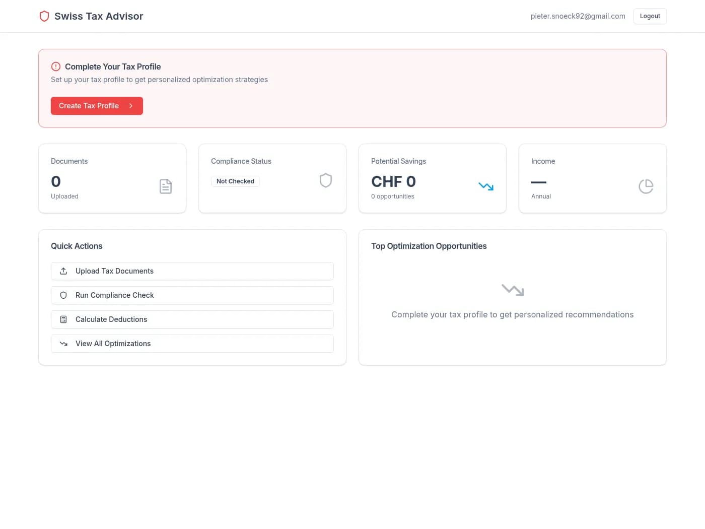 Swiss Tax Optimizer & Compliance Advisor