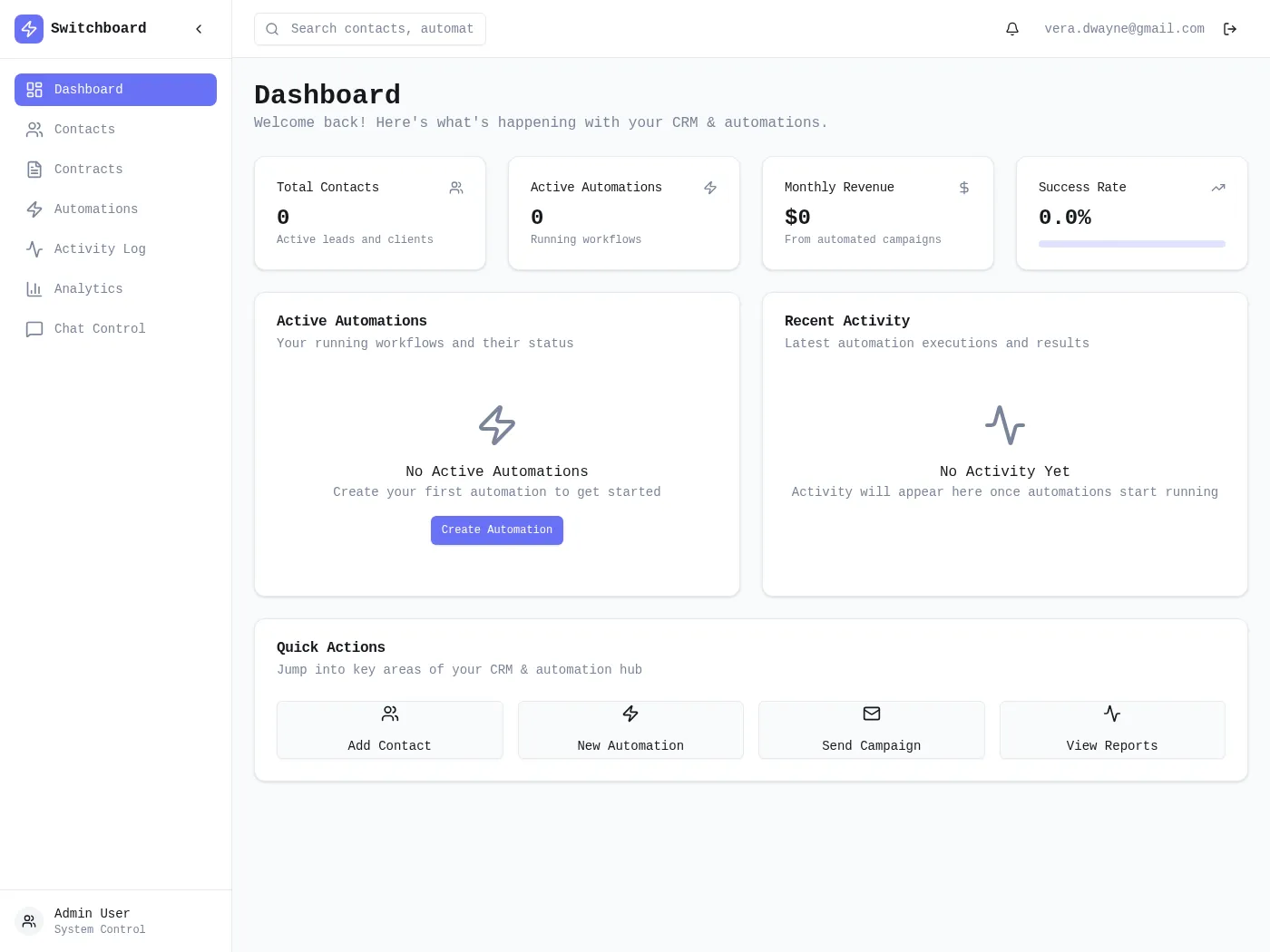 Switchboard CRM & Automation Hub
