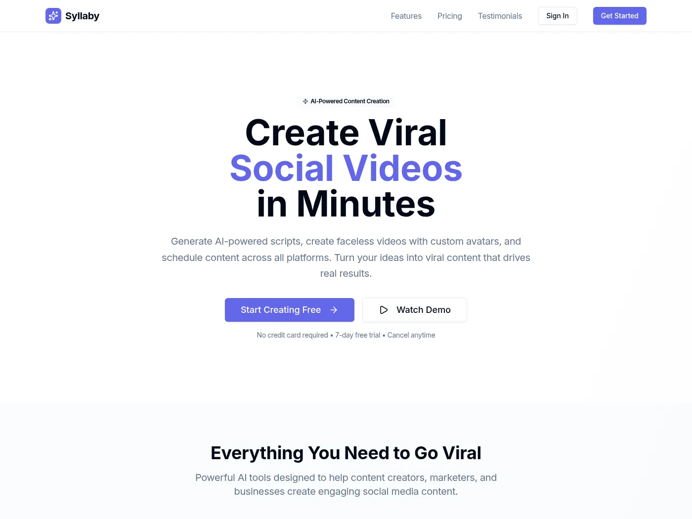 Syllaby Clone: AI-Powered Social Video Script Generator