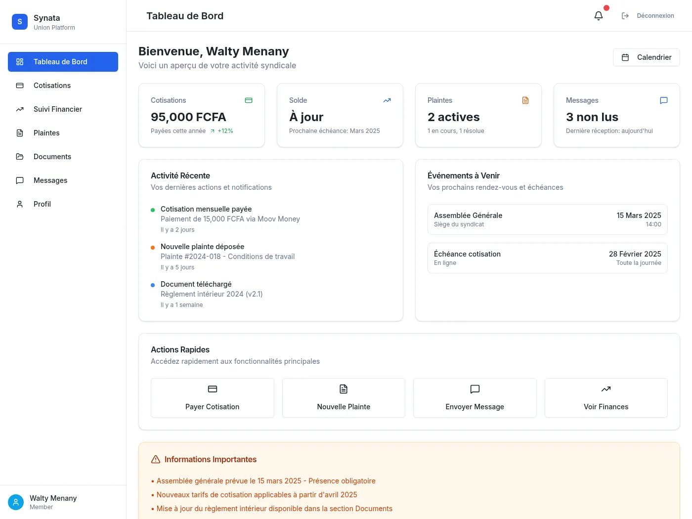 Synata Unified Membership Platform - Multi-Platform Syndicate Management Application