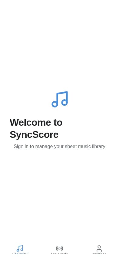 SyncScore – Real-Time Collaborative Digital Sheet Music Manager