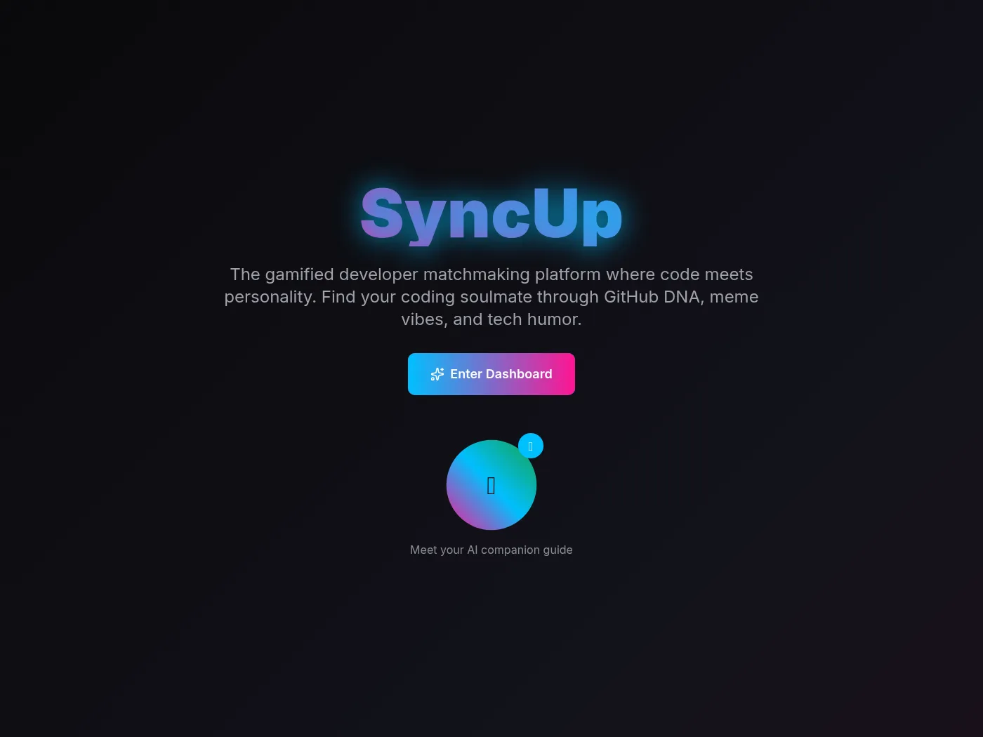 SyncUp: The Gamified, Animated Dev Matchmaking Carnival