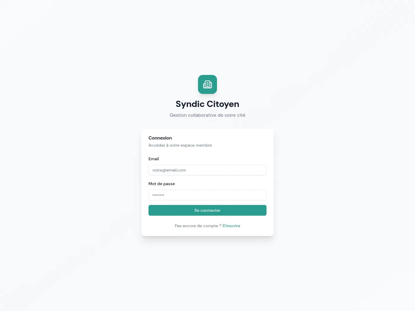Syndic Citoyen: Gestion collaborative d'une cité
