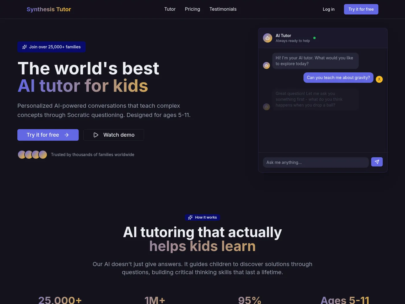 Socratic AI Tutor Web Clone