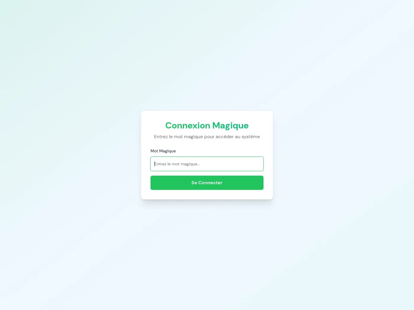 Système de Connexion Magique en Français avec Gestion Simple de Clients
