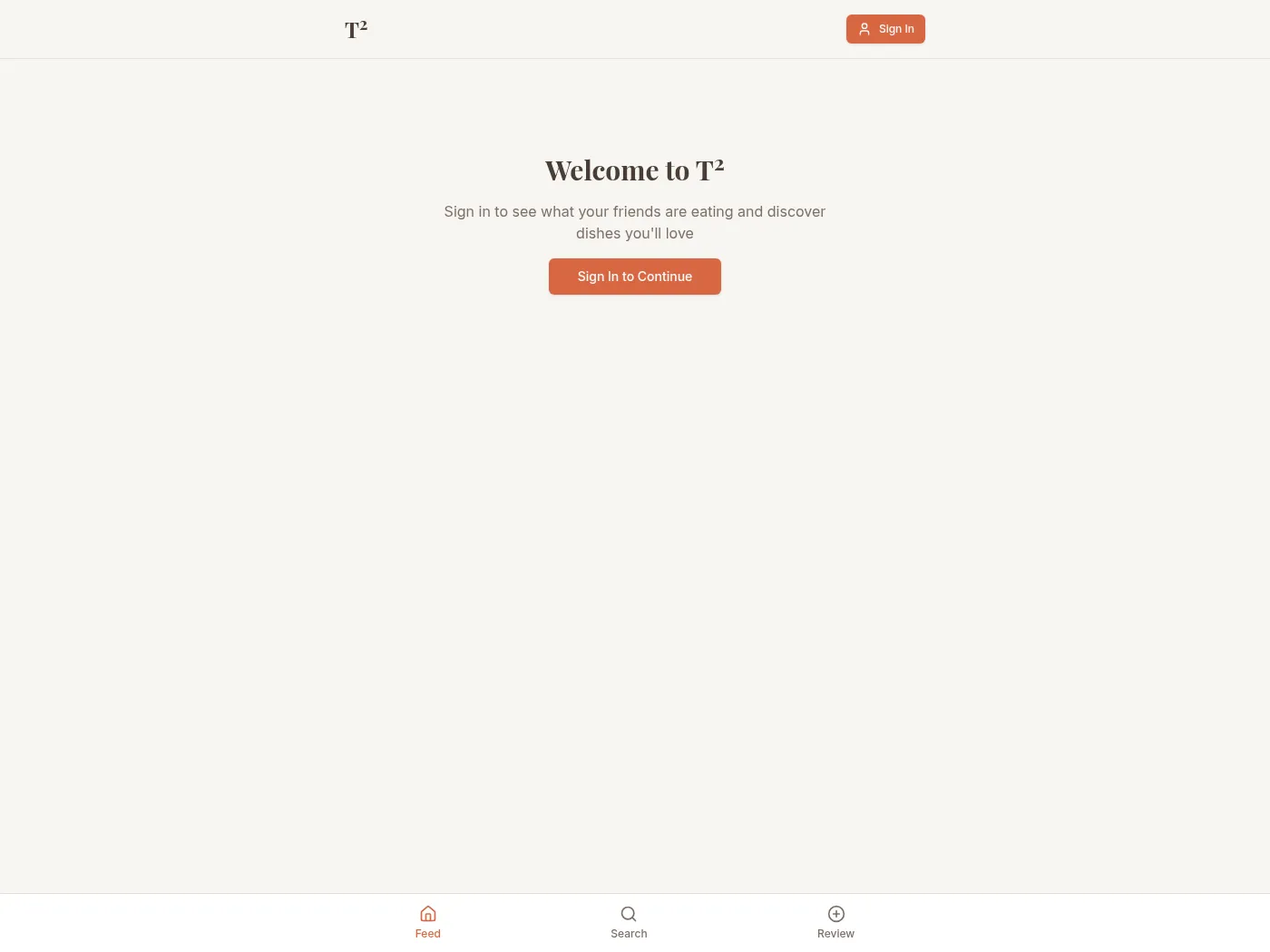 T² – Taste Intelligence App for Picky and Indecisive Eaters