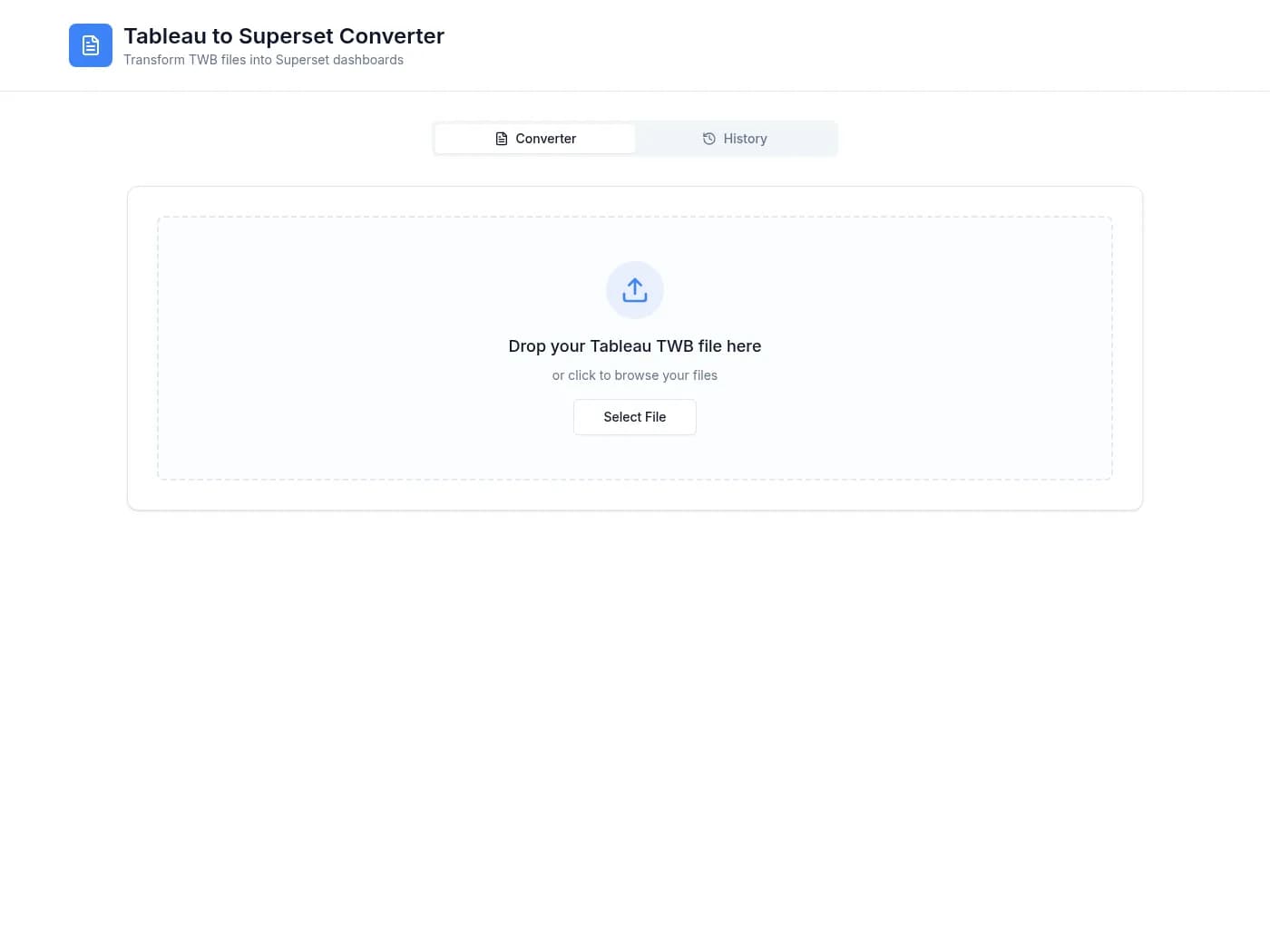 Tableau to Superset Dashboard Converter