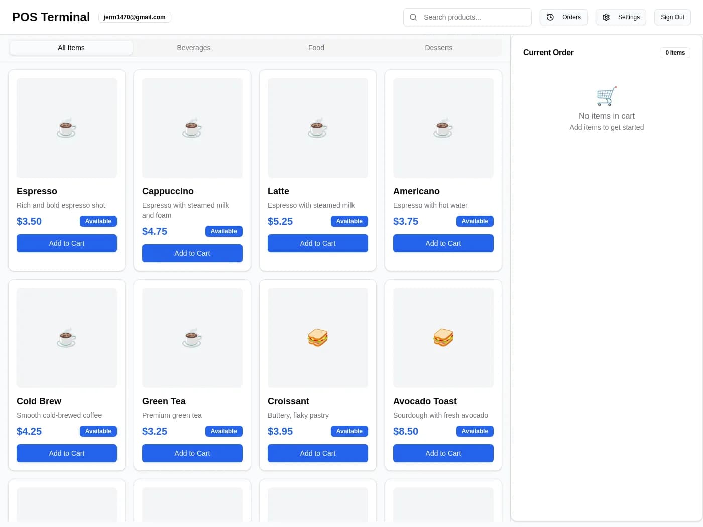 Tablet POS Payment System