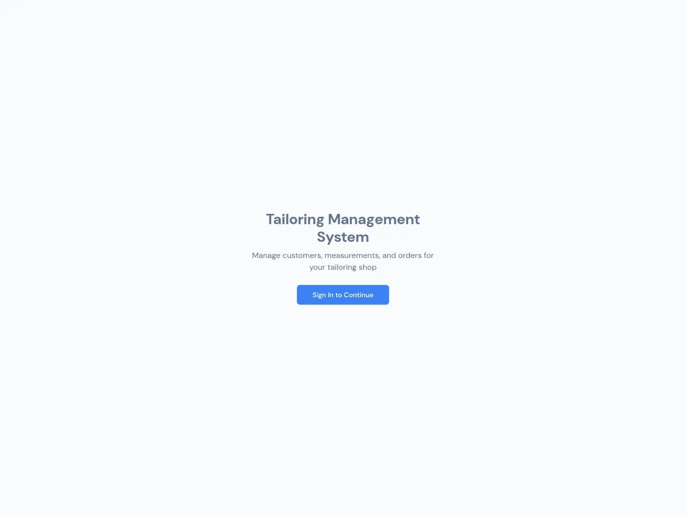 Tailoring Management System for Indian Clothing Shops