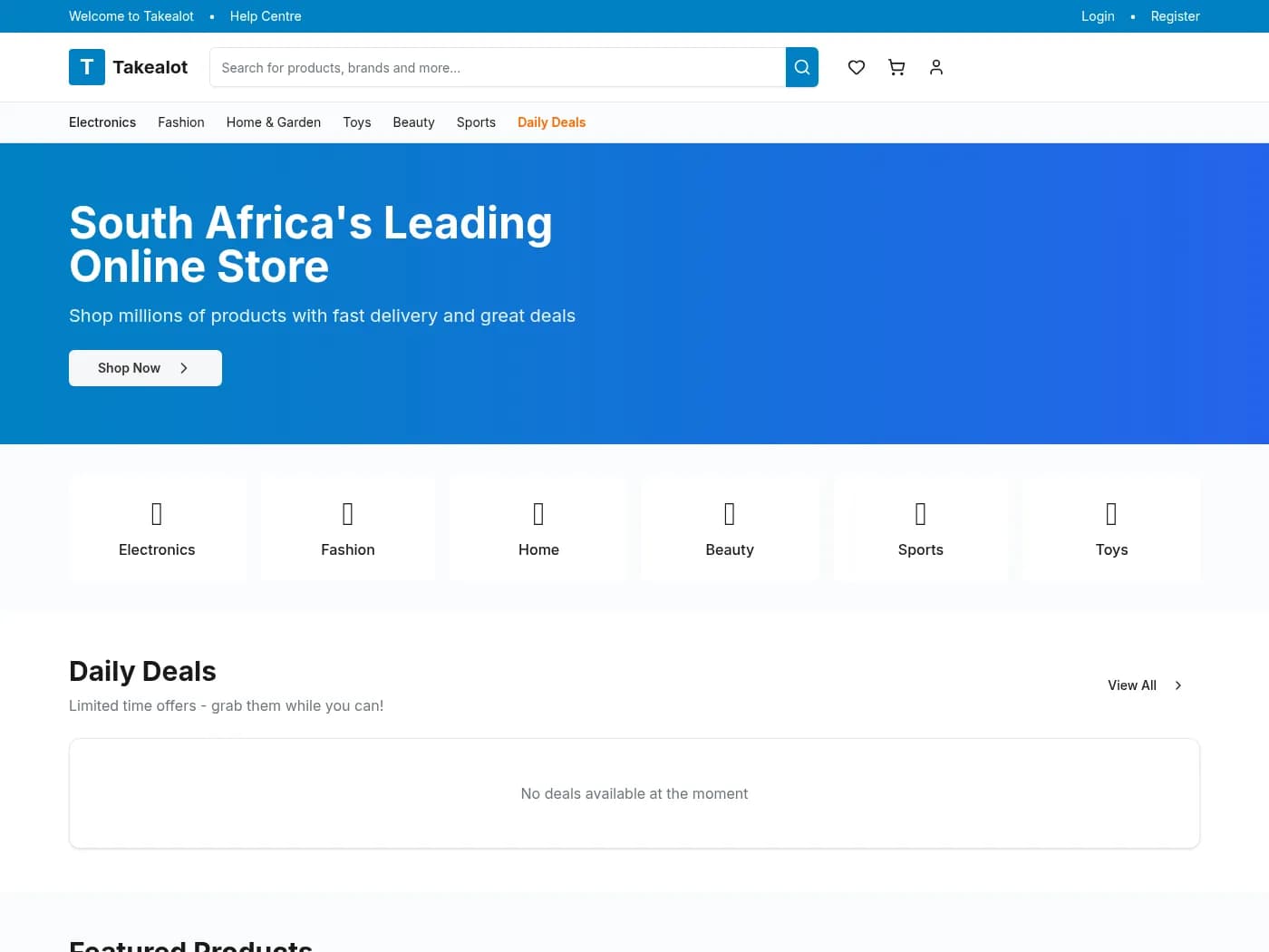 Takealot E-commerce Platform Clone