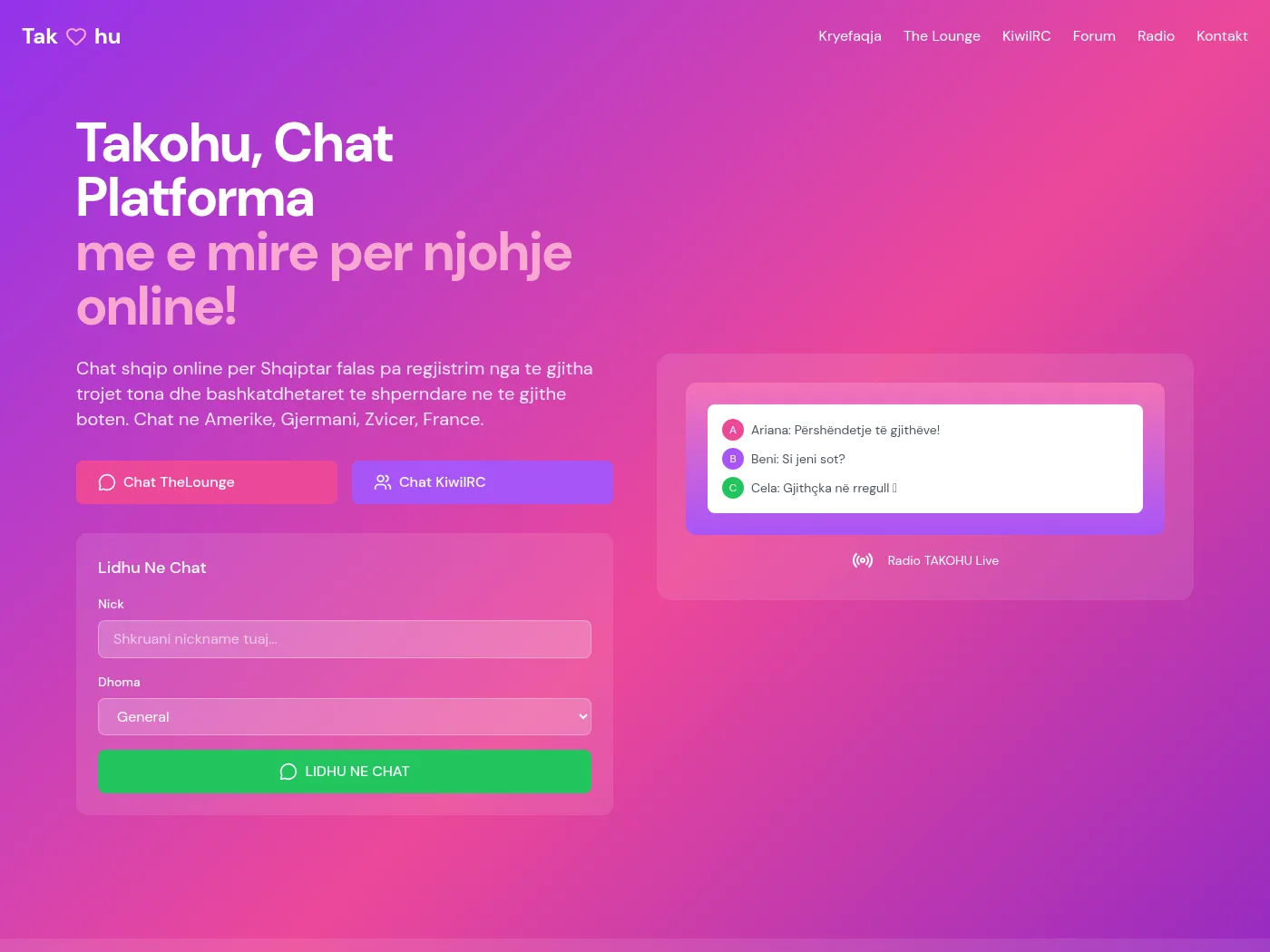 Takohu-Style Real-Time Chat Web App