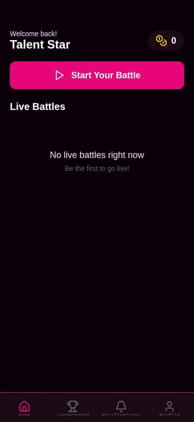 Talent Show Live — Mini Livestream Battle Platform