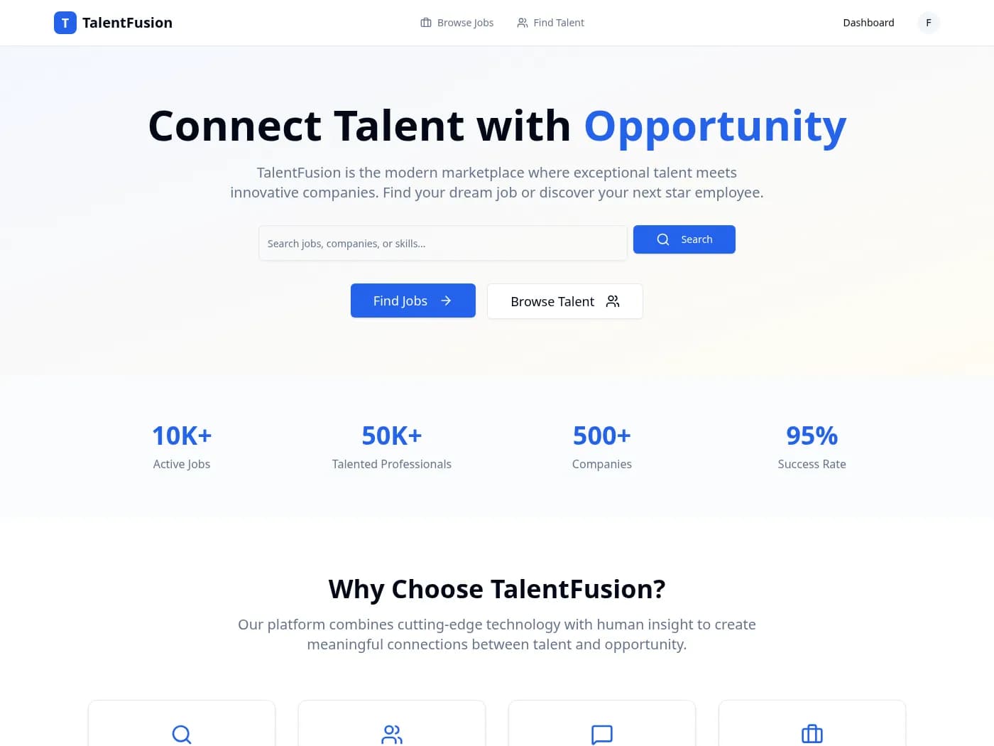 TalentFusion: Modern Talent Marketplace Platform