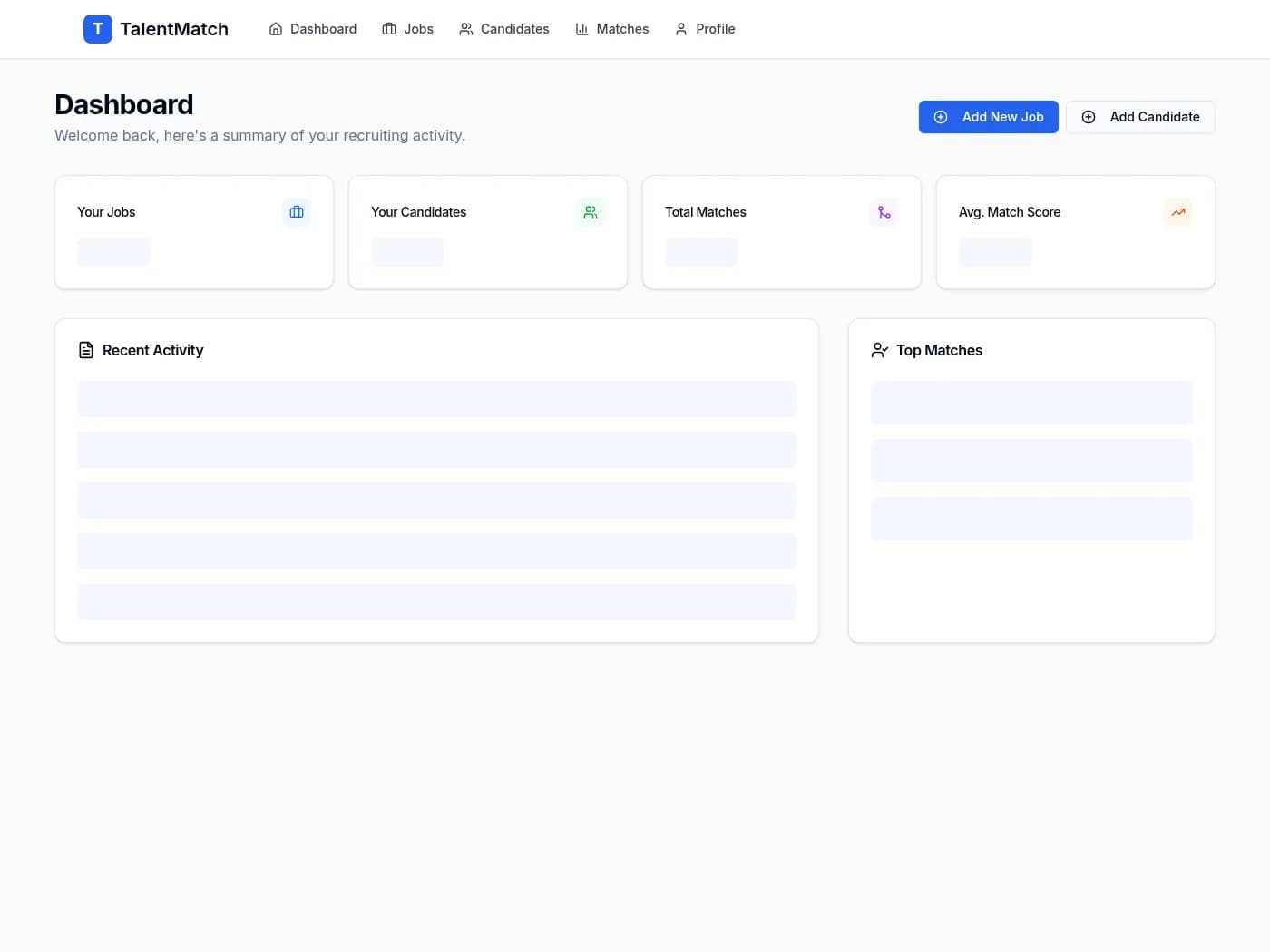 TalentMatch Recruiter Platform