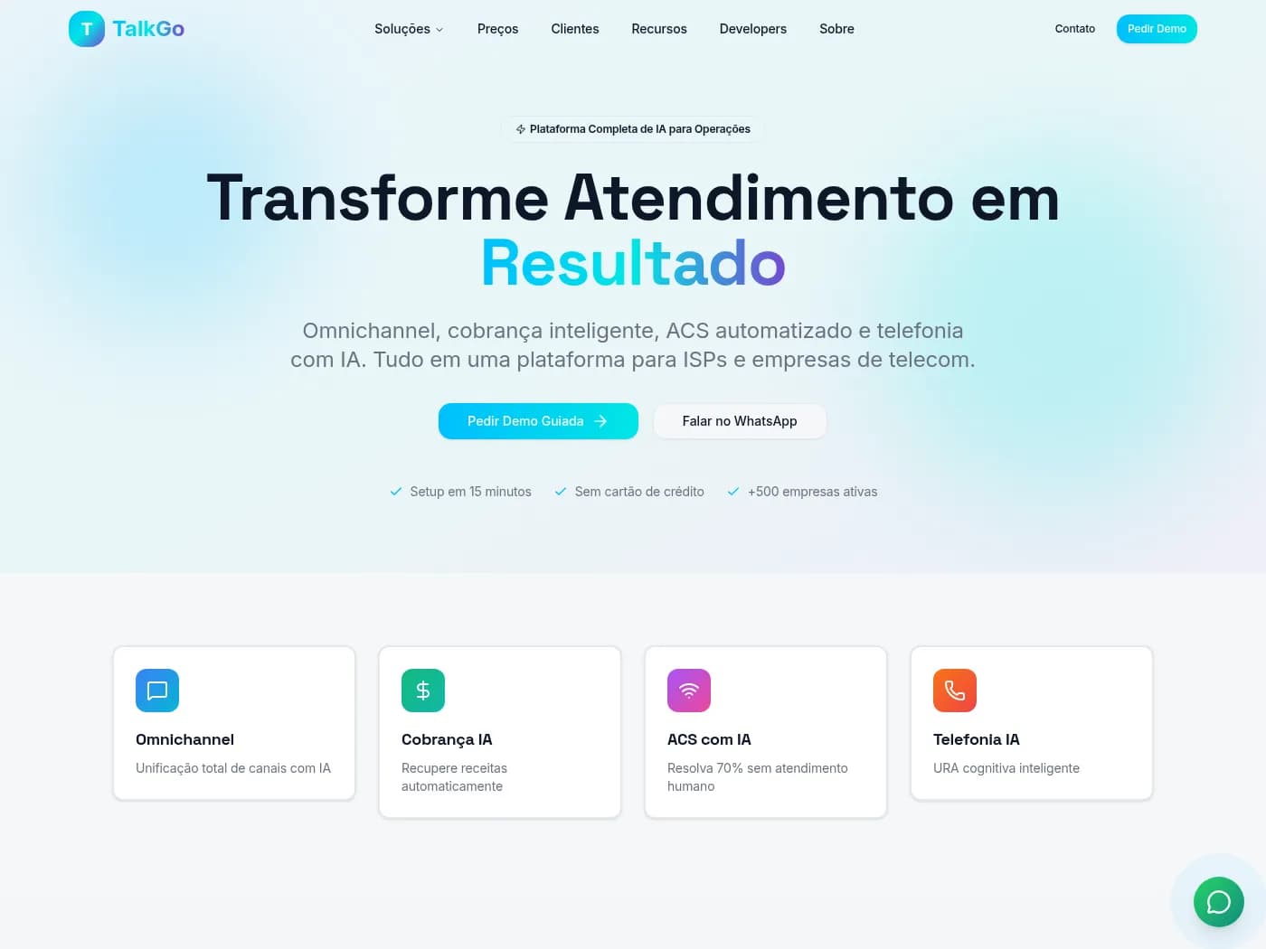 TalkGo Modern Institutional Lead-Gen Website