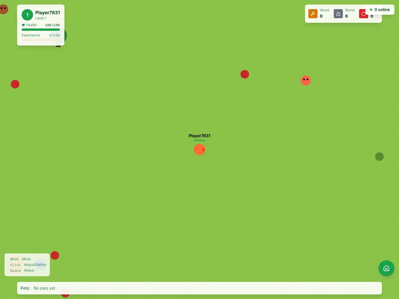 Taming.io Multiplayer Game Clone