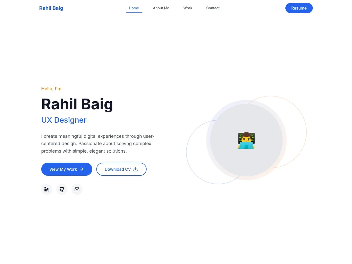 Tangerine UX Portfolio Clone