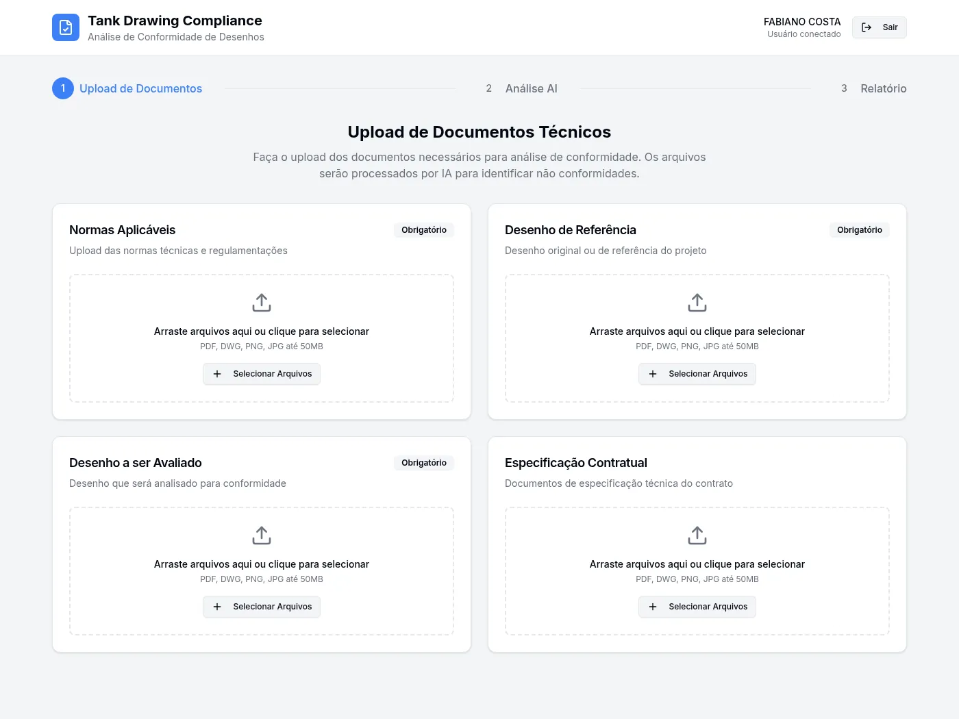 Tank Drawing Compliance Analyzer & Reporting Site