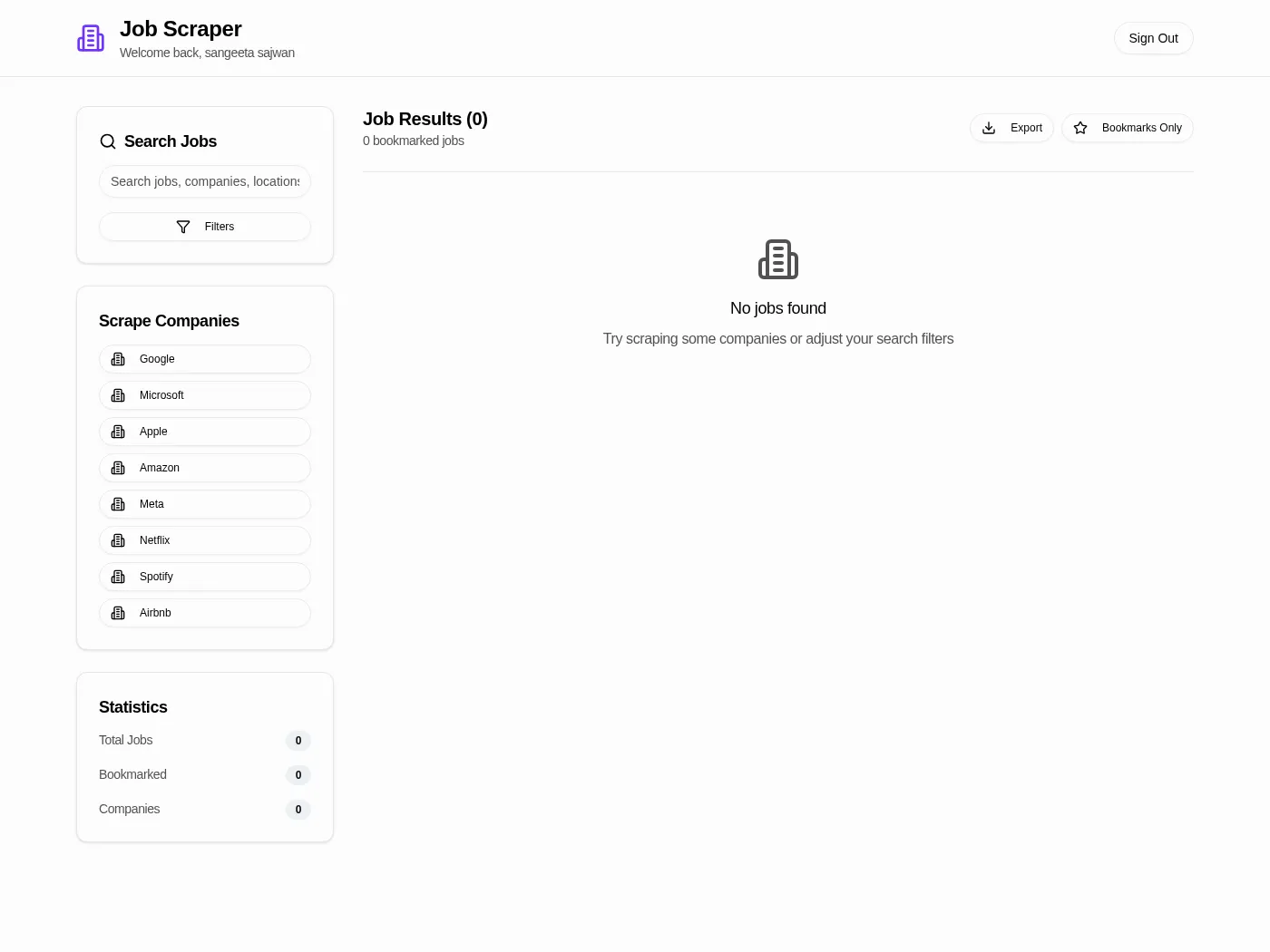 Targeted Job Scraper