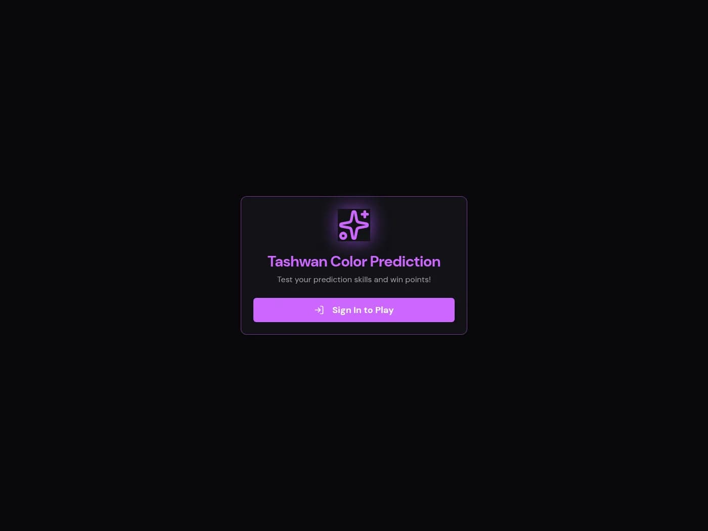 Tashwan Color Prediction App