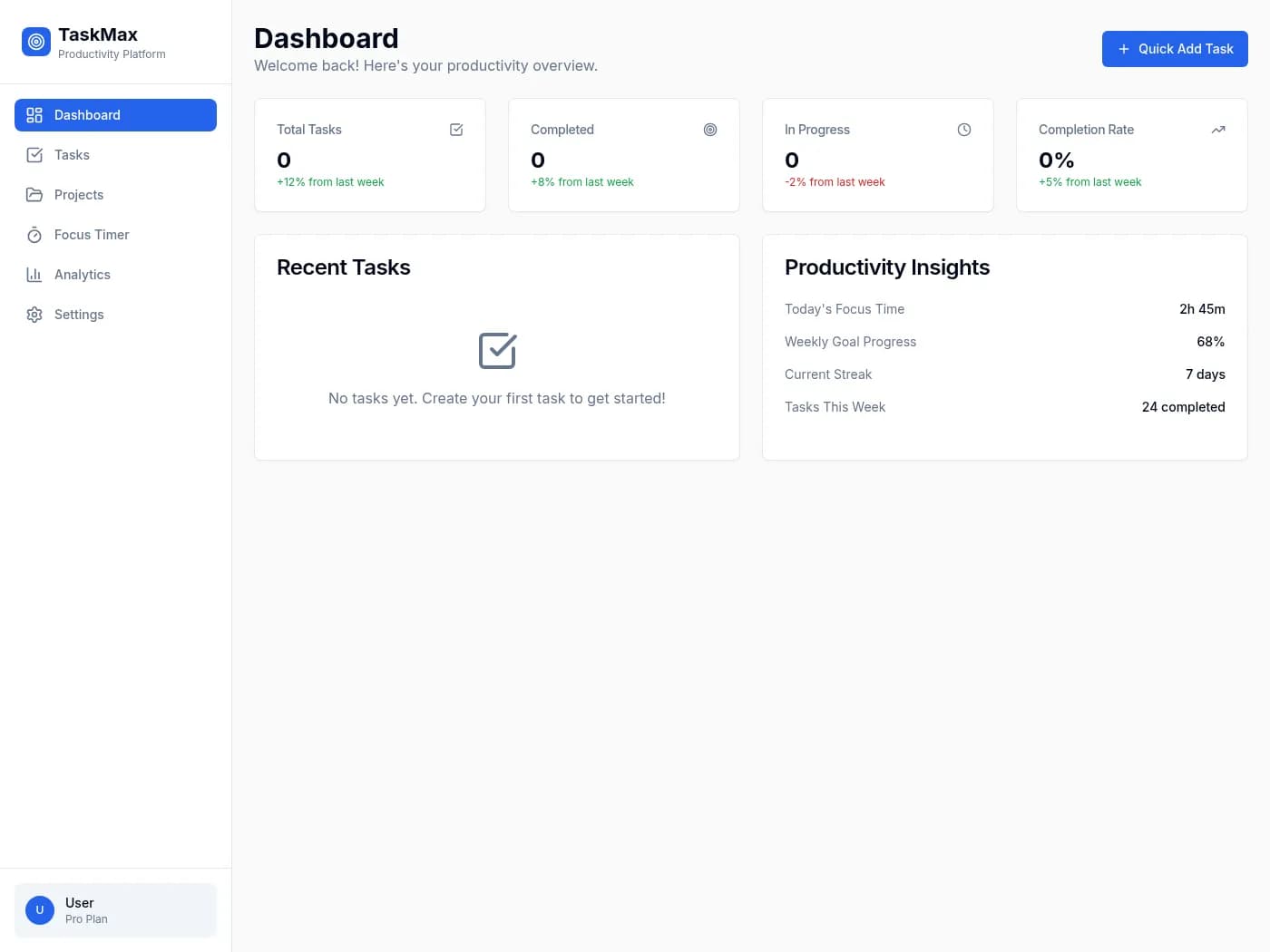TaskMax: Productivity & Completion Platform