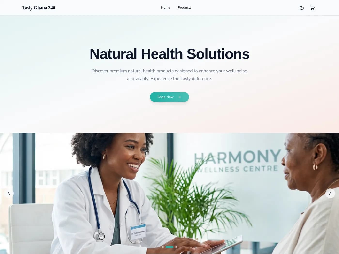 Tasly Ghana 346 - Minimalist Luxury E-Commerce Frontend