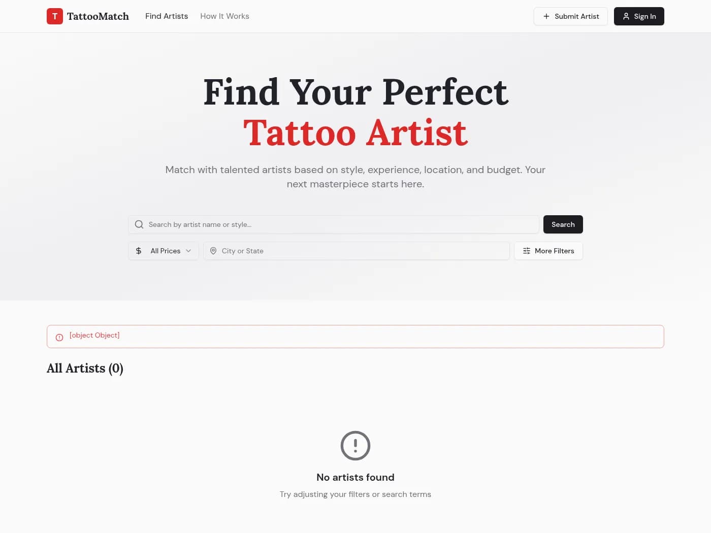 Tattoo Match Finder