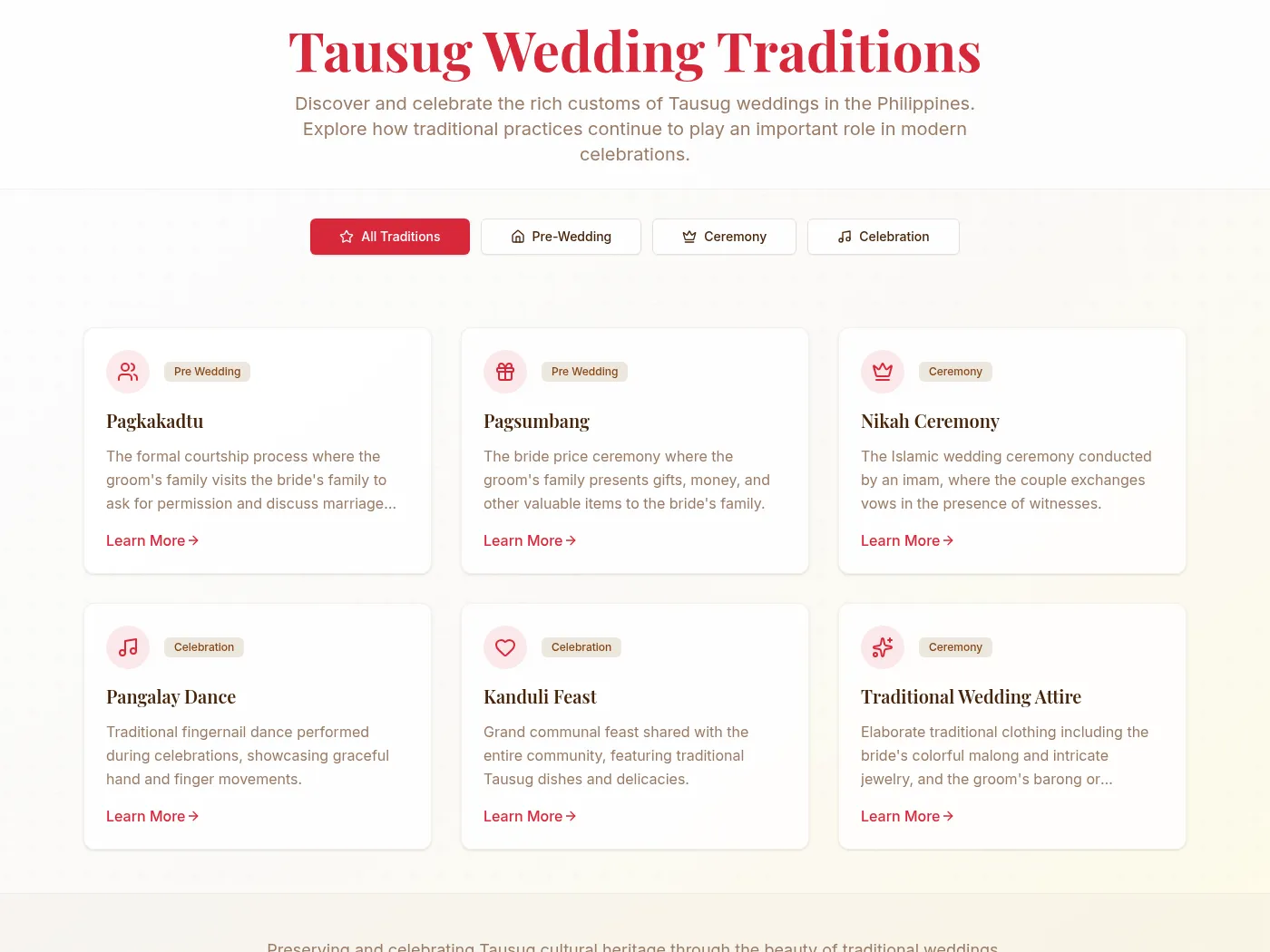 Tausug Wedding Traditions Explorer