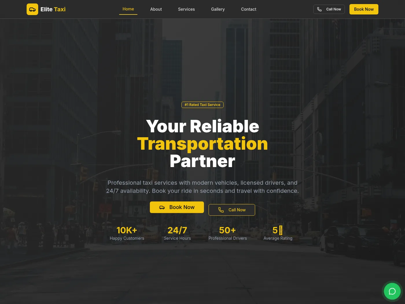 Taxi Service Booking & Info Web App