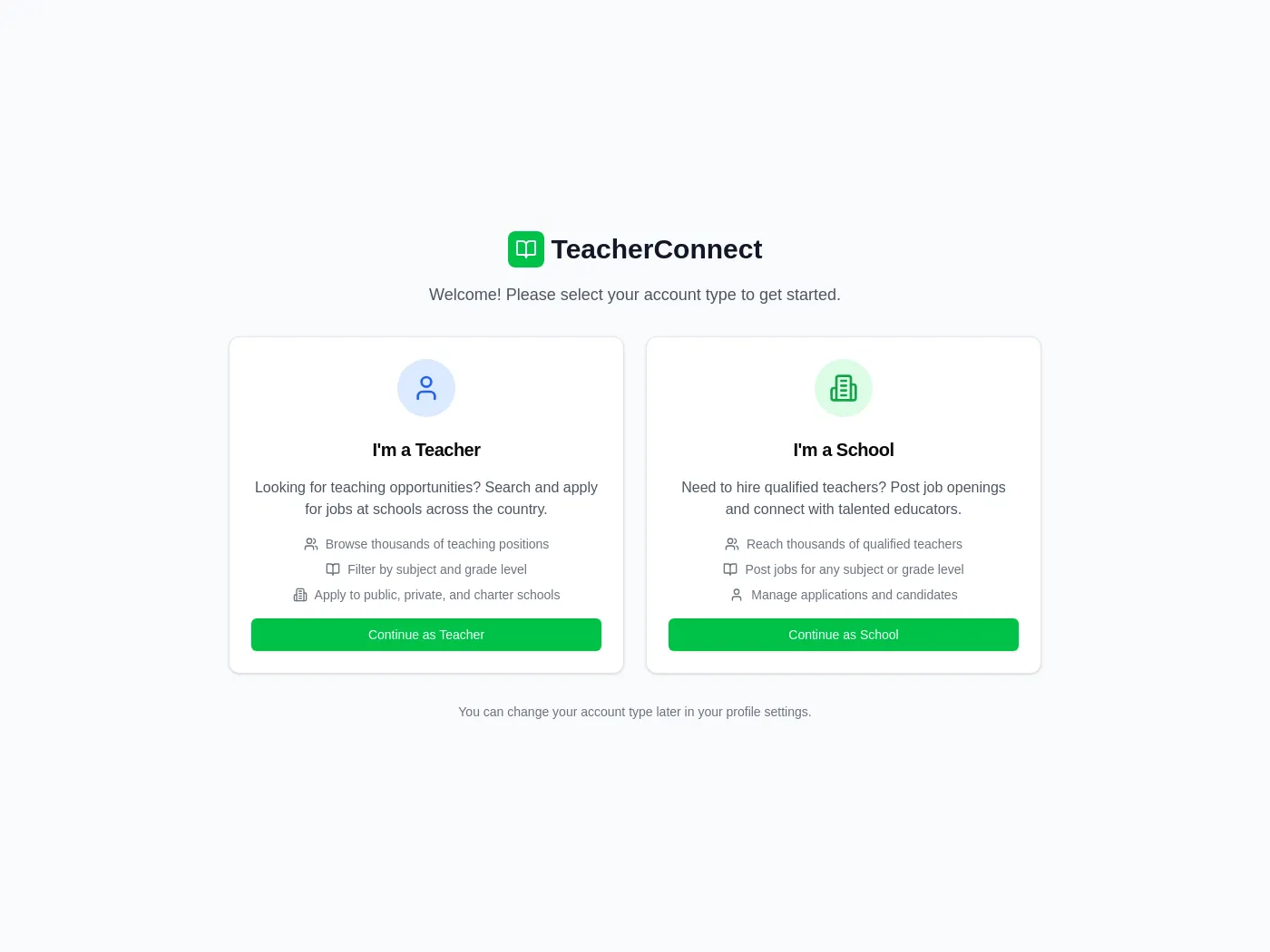TeacherConnect - Education Job Board Platform