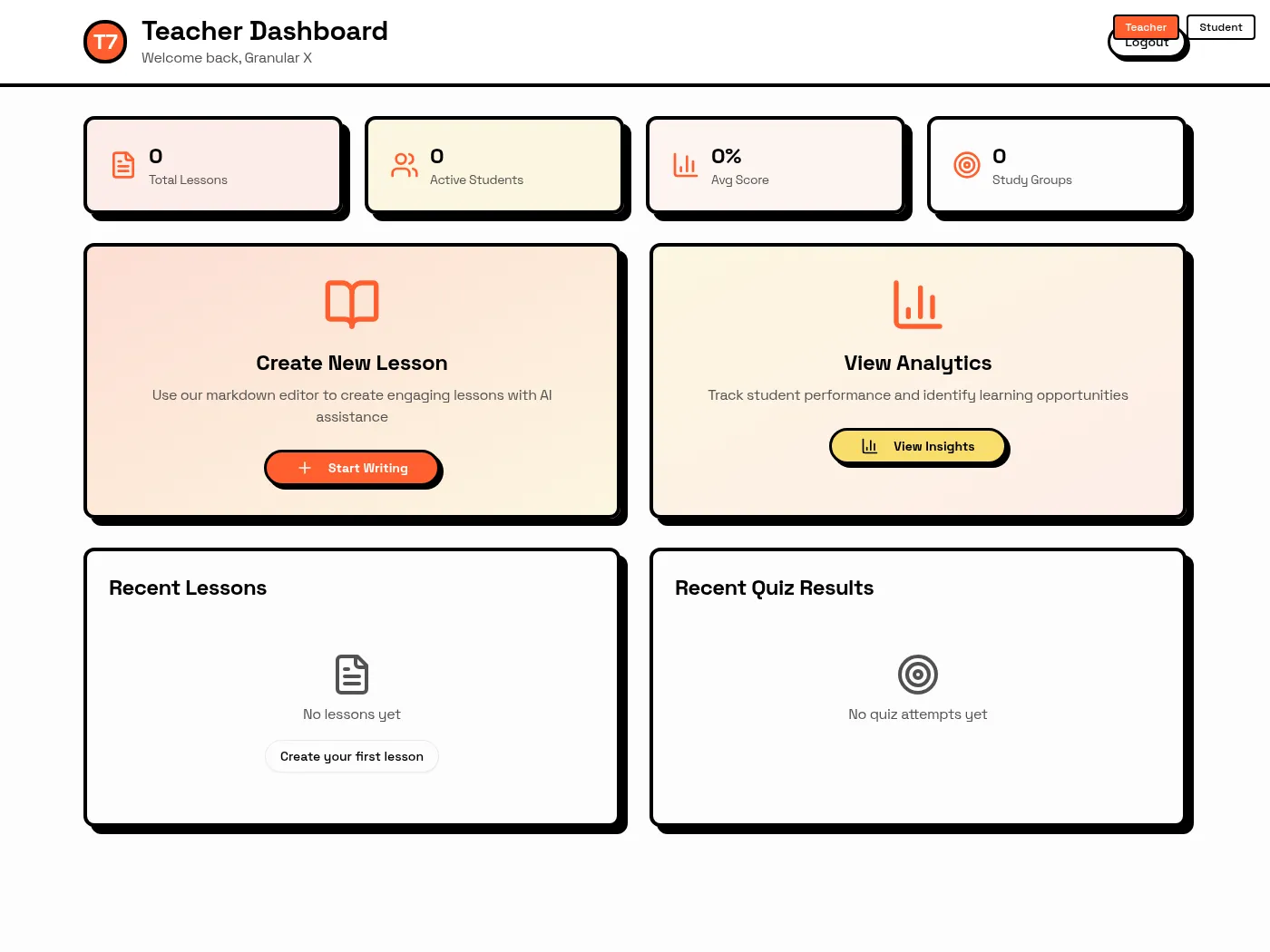 Teacher7: Neo-Brutalist AI Teaching Platform for Nigerian Schools