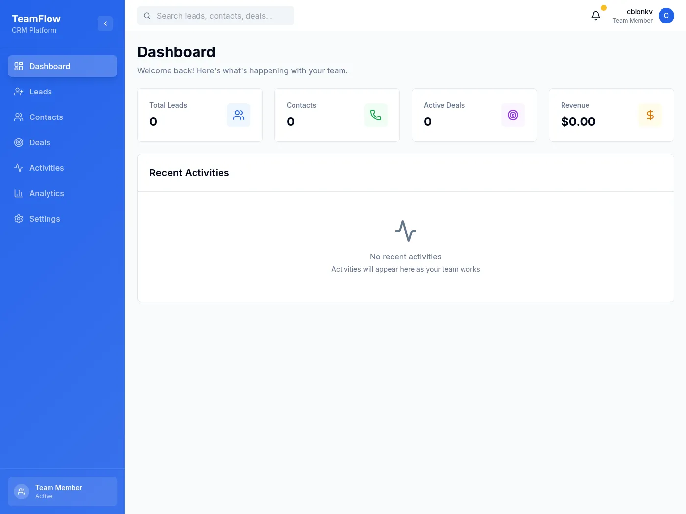TeamFlow CRM