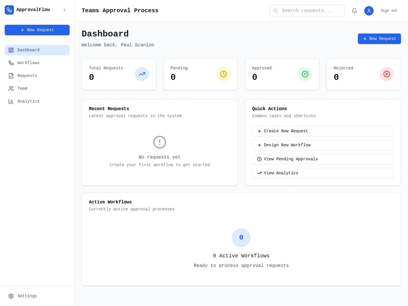Teams Approval Process Designer